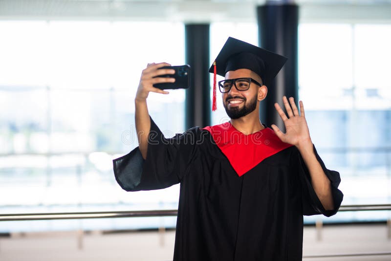 Highschool Man Graduate after Graduation Caremony at Uni Stock Photo ...