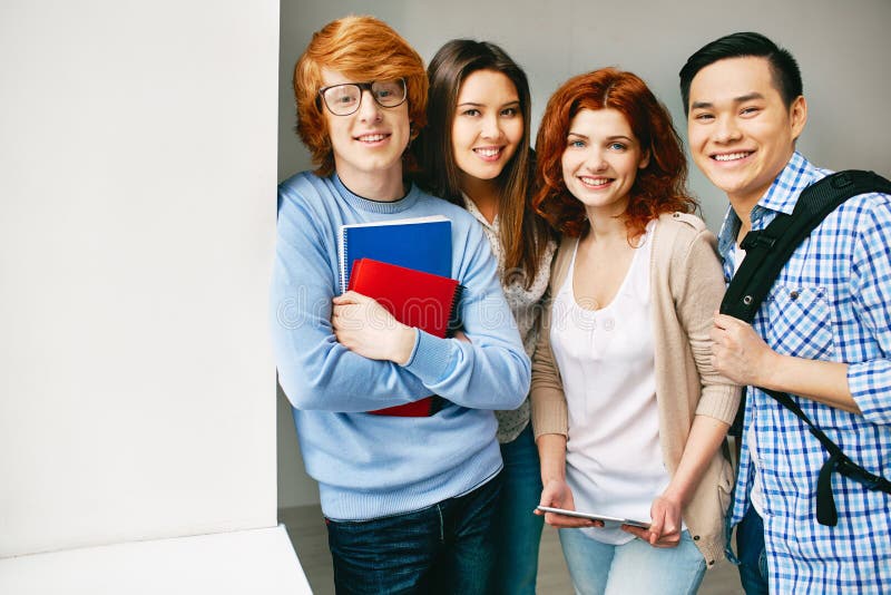 Friendly teenagers stock photo. Image of contemporary - 18591244