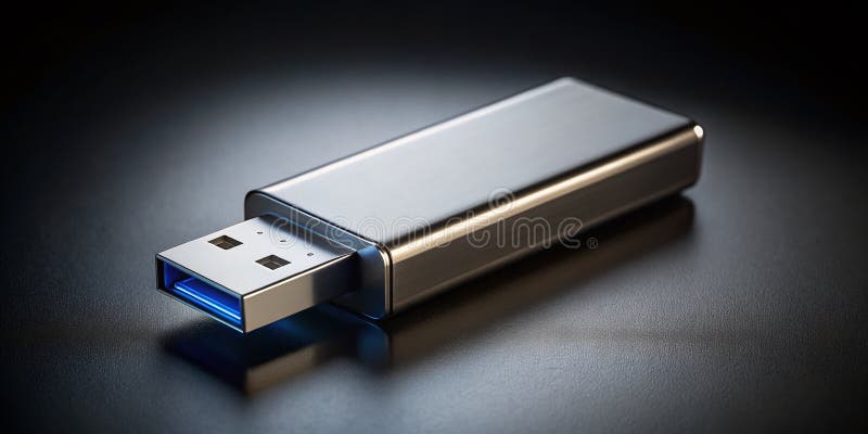 HighSpeed Data Transfer a CloseUp of a Sleek USB 30 Thumb Drive Against ...