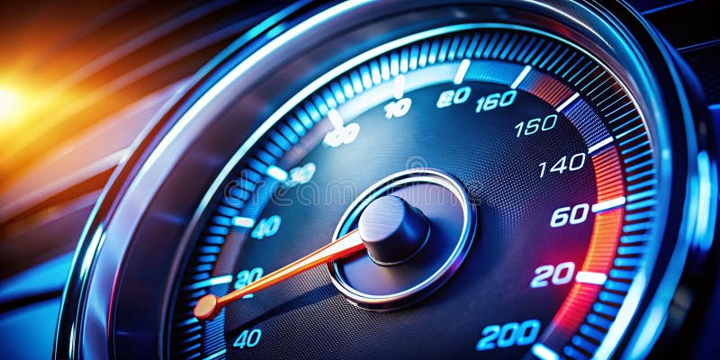 HighSpeed Driving Experience a CloseUp Look at a 200kmh Car Dashboard ...