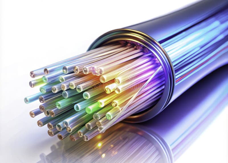 HighSpeed Fiber Optic Cable a Visual Representation of Modern Network ...