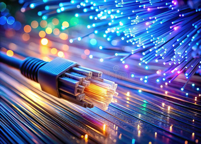 HighSpeed Network Connectivity Fiber Optics and Network Cables Powering ...