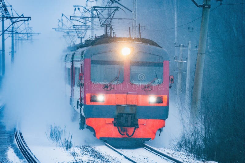 Highspeed Train Approaches To the Station Platform. Stock Photo - Image ...