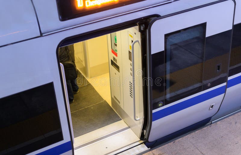 Highspeed train door stock image. Image of high, chinese - 28686065