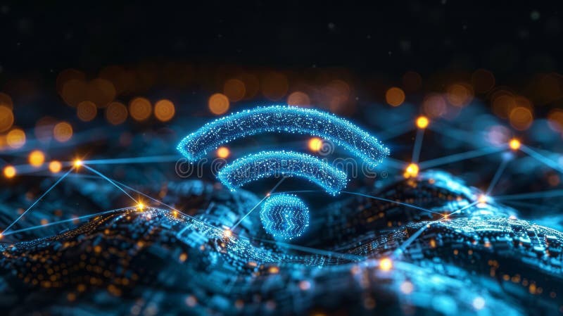 HighSpeed Wireless Connection a Futuristic Visual Representing Secure ...