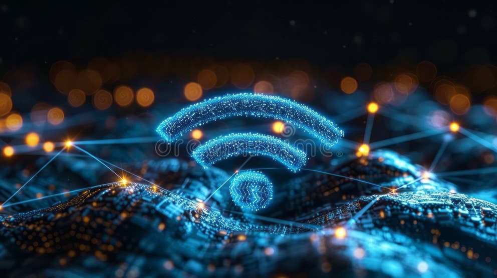 HighSpeed Wireless Connection a Futuristic Visual Representing Secure ...