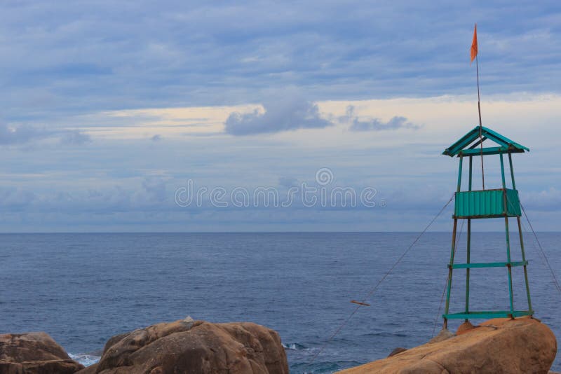 Beach Observation Deck stock photo. Image of surveillance - 28218430