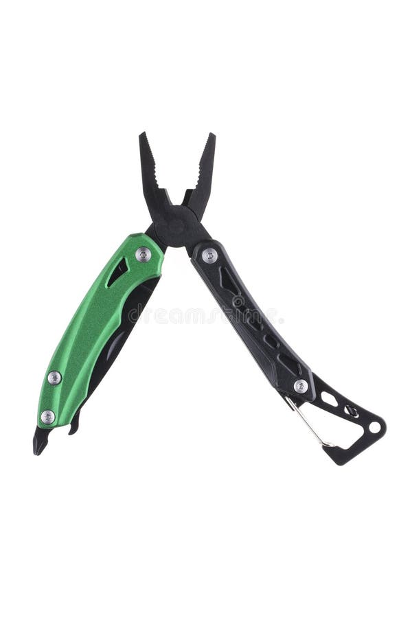Hight Quality Black and Green Multi-tool Unfolded Stock Photo - Image ...