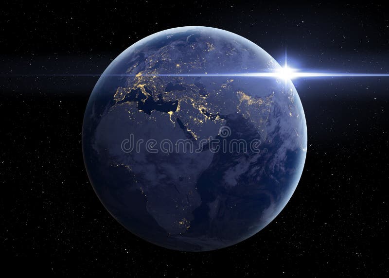 Hight quality Earth image stock illustration. Illustration of black ...