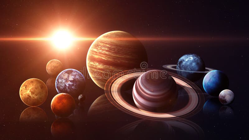 Hight Quality Isolated Solar System Planets Stock Illustration ...