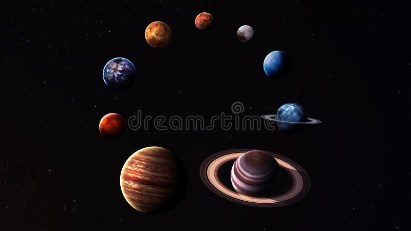 Hight Quality Isolated Solar System Planets Stock Illustration ...