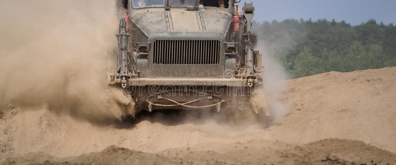 HIGHT SPEED TRACK DOZER stock photo. Image of battle - 273840840