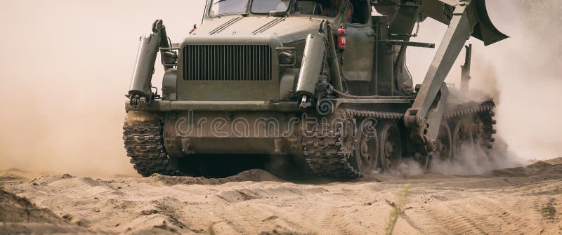 Hight speed track dozer stock image. Image of sapper - 273950261