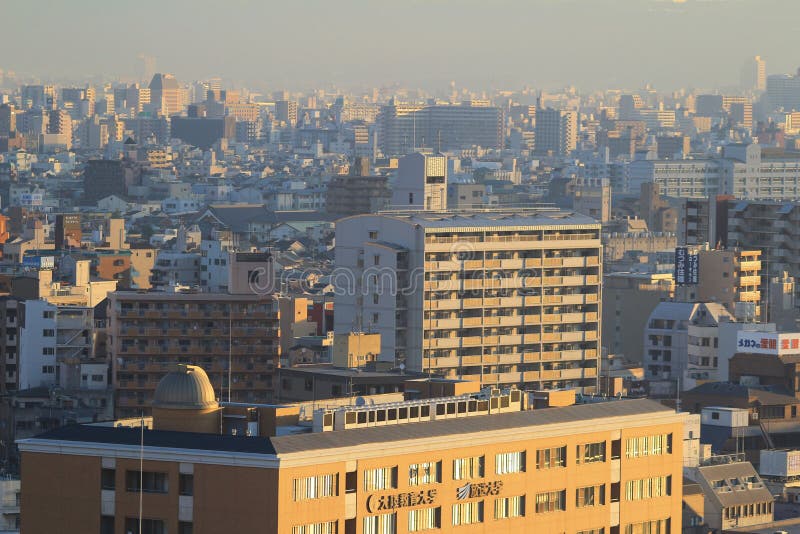 Hight View of Tennoji District Editorial Stock Photo - Image of osaka ...