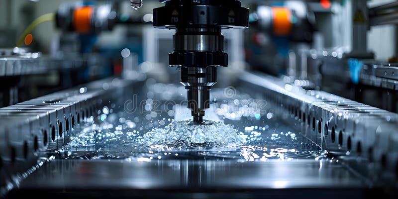 Hightech CNC Milling Machine in Operation Showcasing Modern ...