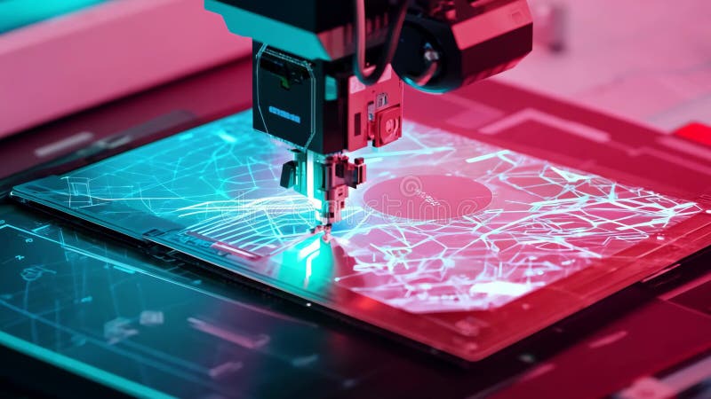 Hightech Pcb Manufacturing Process with Dynamic Robotic Precision and Intricate Stock Video ...