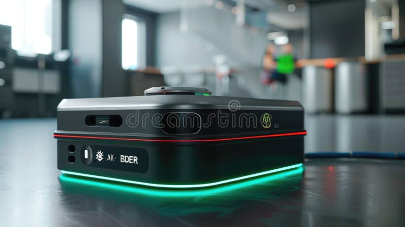 Advanced Robotic Cleaning Device in Modern Home Interior AIG62 Stock ...