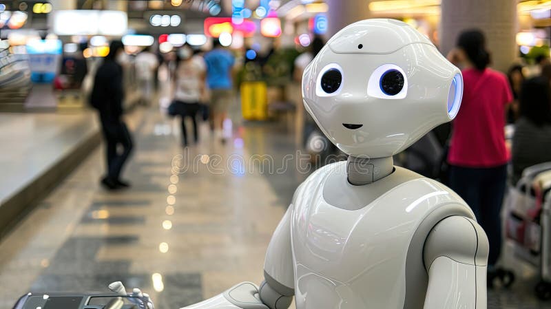 Hightech Robotics Scene stock illustration. Illustration of hightech ...