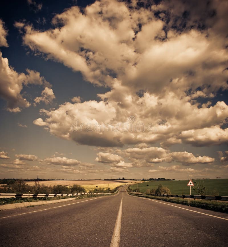 Highway stock image. Image of heaven, sign, distance - 19477591