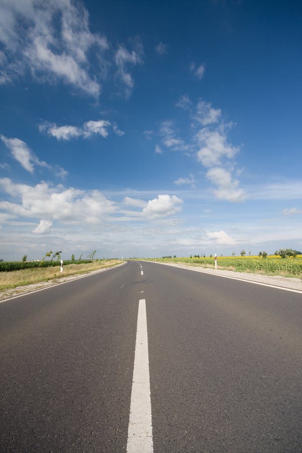 Highway road. stock photo. Image of lines, cloud, fall - 41577296