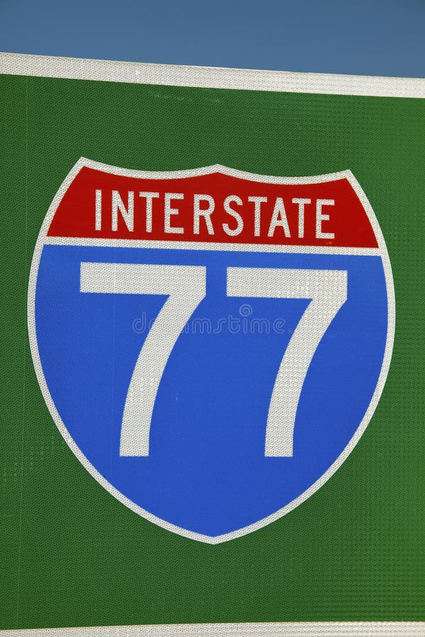Highway 77 stock image. Image of road, sign, blue, business - 26918941