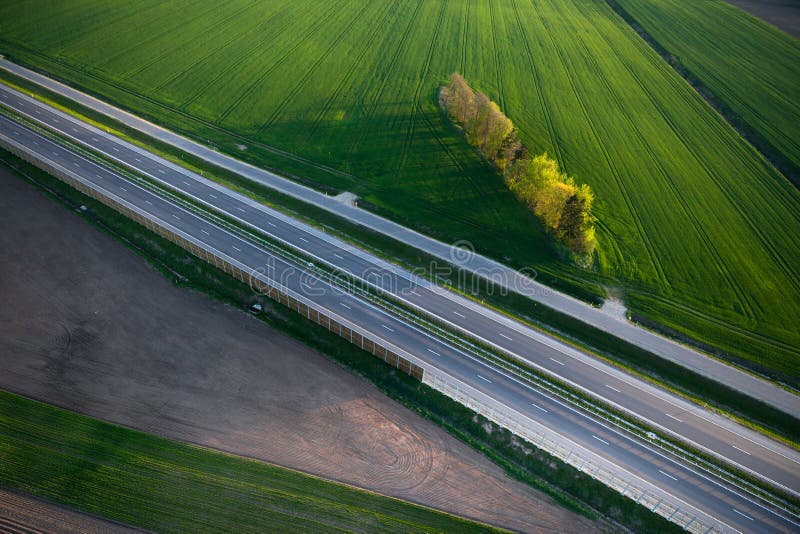 Highway from above stock image. Image of grass, highway - 27407025