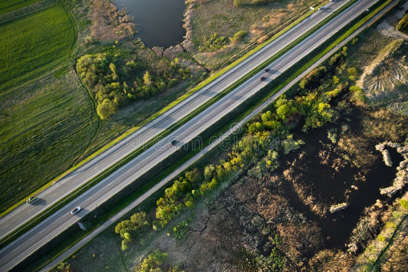 Highway from above stock image. Image of highway, bush - 27353779