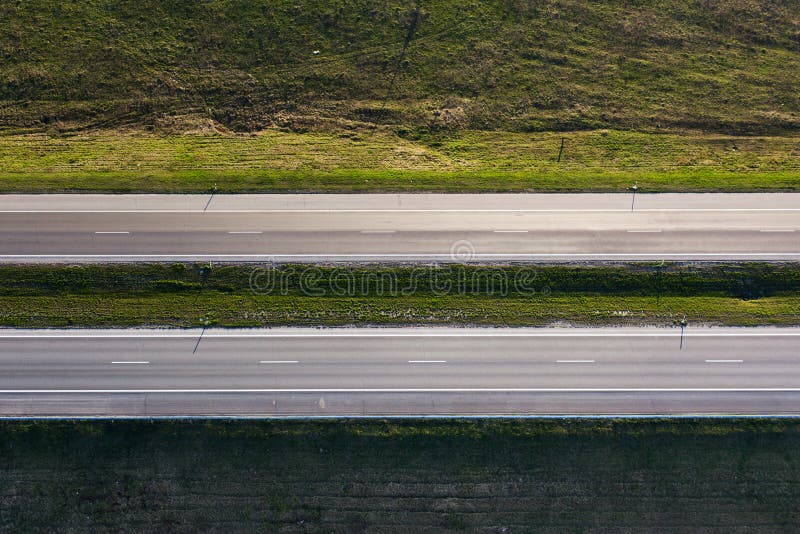 Highway from above stock image. Image of grass, highway - 27407025