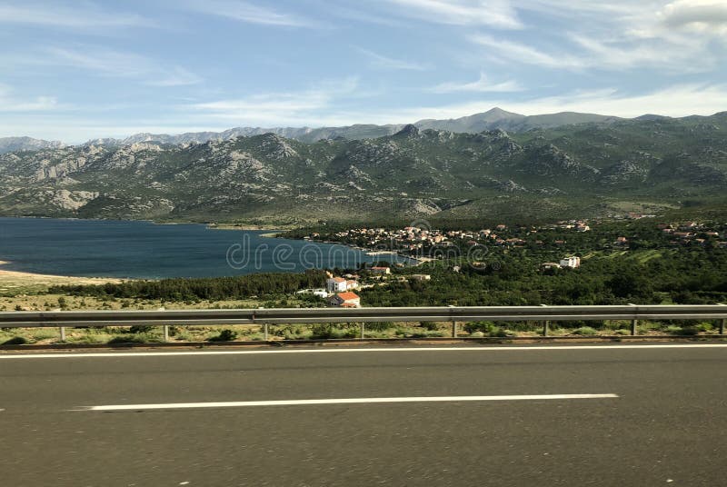 Highway around Rovanjska stock photo. Image of rovanjska - 186207166