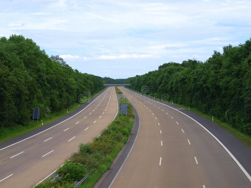 Highway Autobahn Motorway stock image. Image of freeway - 14717949