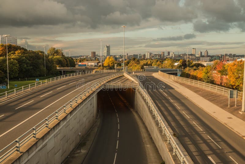 Highway in Leeds, Uk stock photo. Image of drive, lane - 79948750