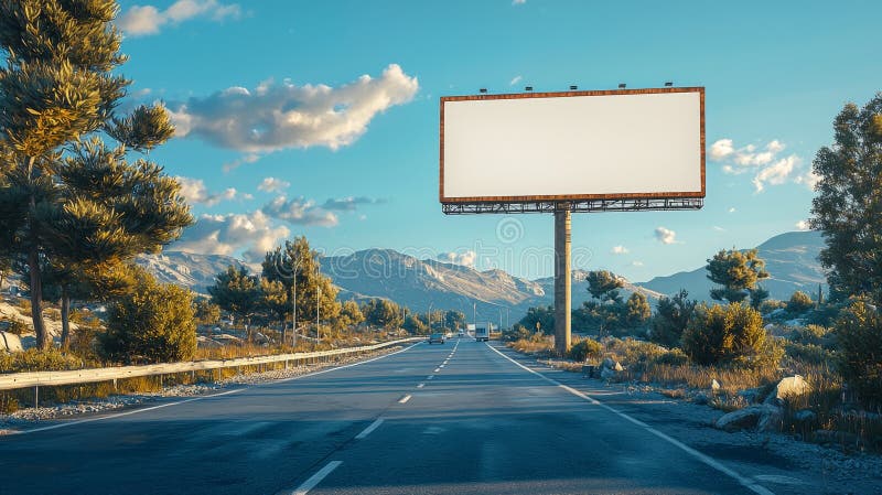 Highway Billboard Mockup for Large-scale Advertising or Event Promotion ...