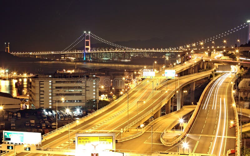 Highway and bridge stock image. Image of commercial, landmark - 23813089
