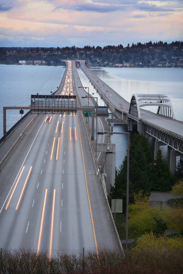 Seattle Floating Bridge stock photo. Image of floating - 4215660