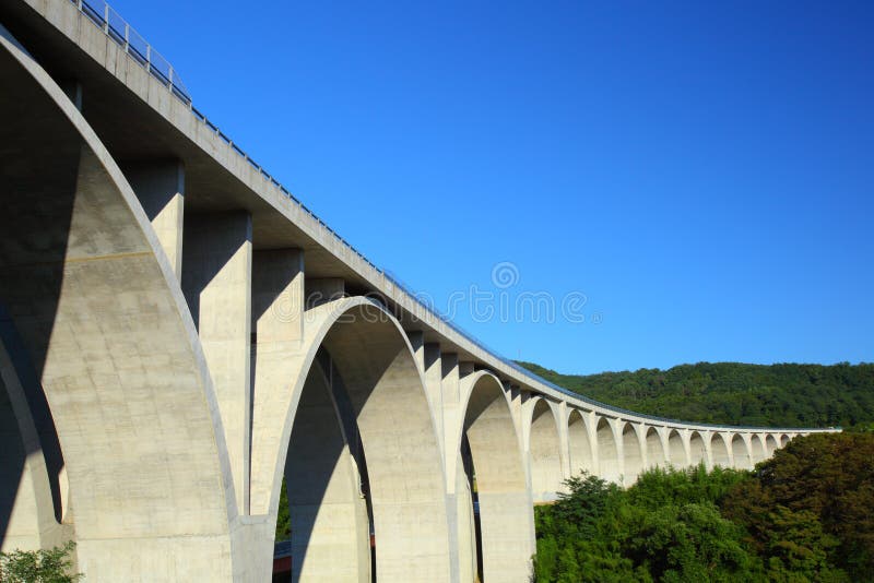 Highway Bridge and Blue Sky Stock Photo - Image of asian, bridge: 21077398
