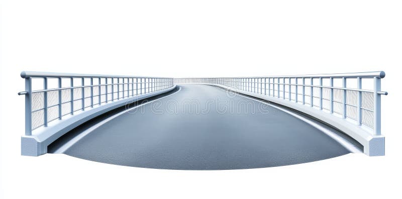 A Highway Bridge Elevated Above the Ground, Depicted with a Cut-out ...