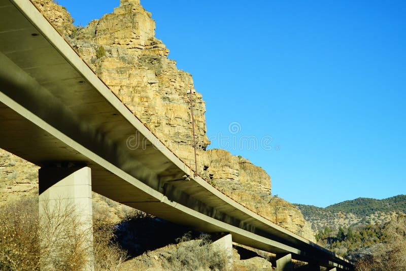 Highway bridge stock image. Image of mount, fall, landscape - 107711649