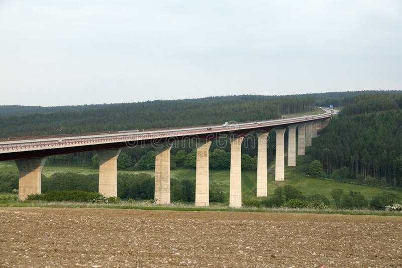 Highway bridge over valley stock image. Image of distance - 15871083