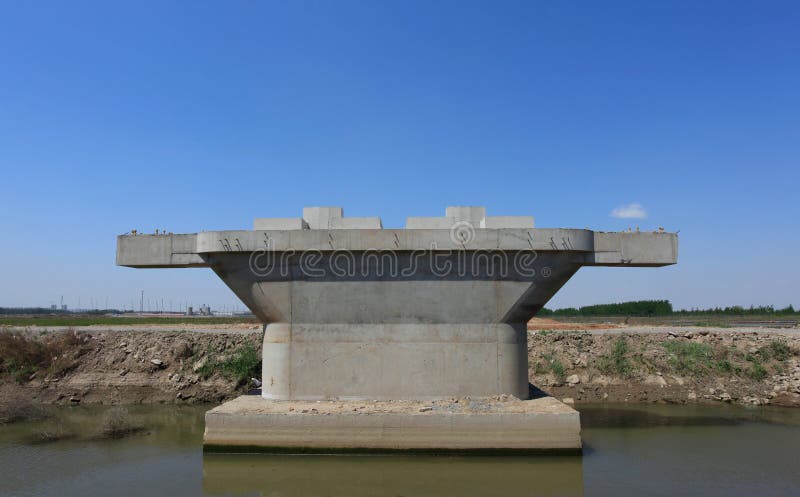 A highway bridge pier stock image. Image of transport - 41270555