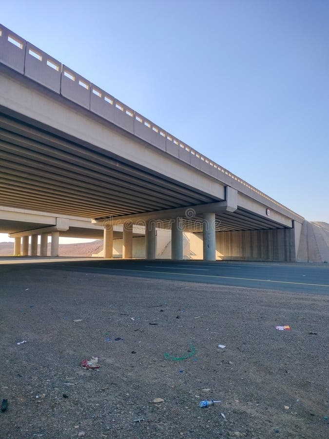 Highway Bridge in Saudi Arabia Stock Image - Image of facade, property ...
