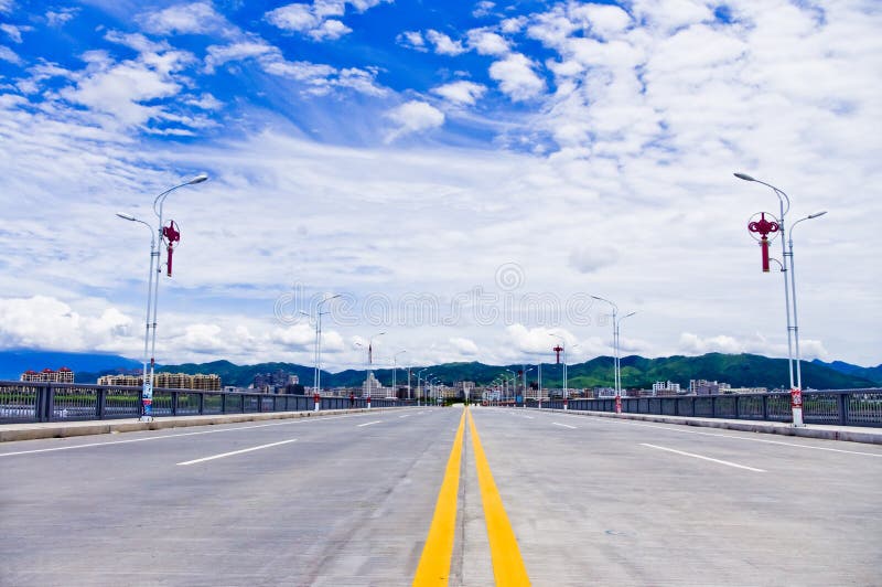 Highway stock image. Image of nature, forward, blue, direction - 33804335