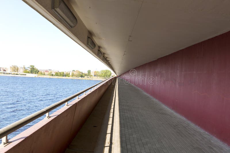 Highway Bridge Underpass Path Stock Image - Image of capital, road ...