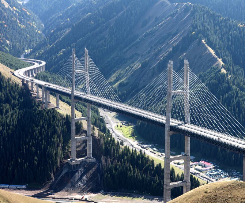 Highway Bridge stock photo. Image of centrum, angle, center - 42381440