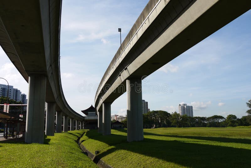 Highway Bridges stock photo. Image of train, green, railway - 14229926