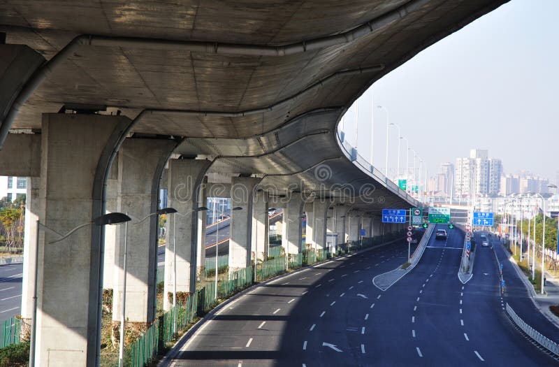 Highway bridges 5 stock image. Image of lanes, concrete - 17300127