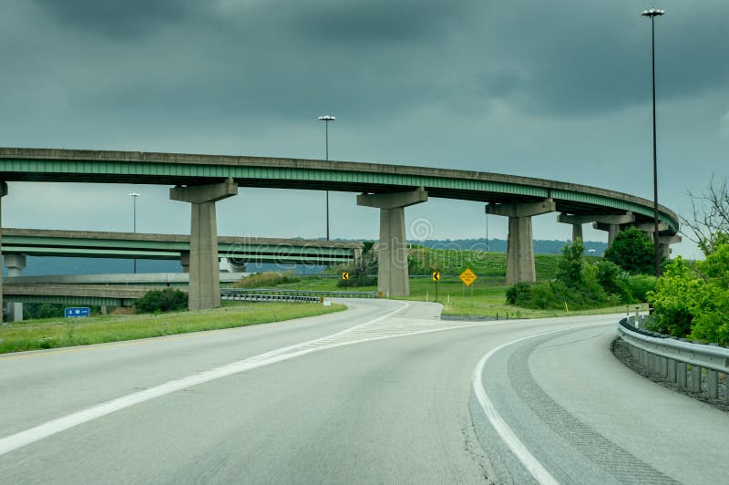 Highway Bridges and Ramps stock image. Image of national - 101214763