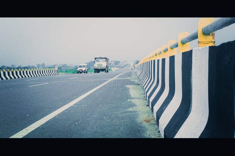 Highway Cinematic Shot Taken from Low Angle Stock Photo - Image of ...