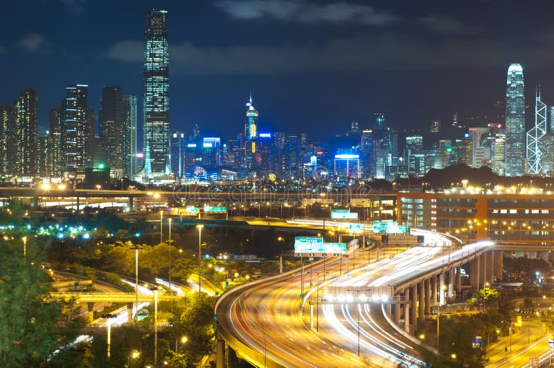 Highway and the city stock photo. Image of asia, moving - 21905638