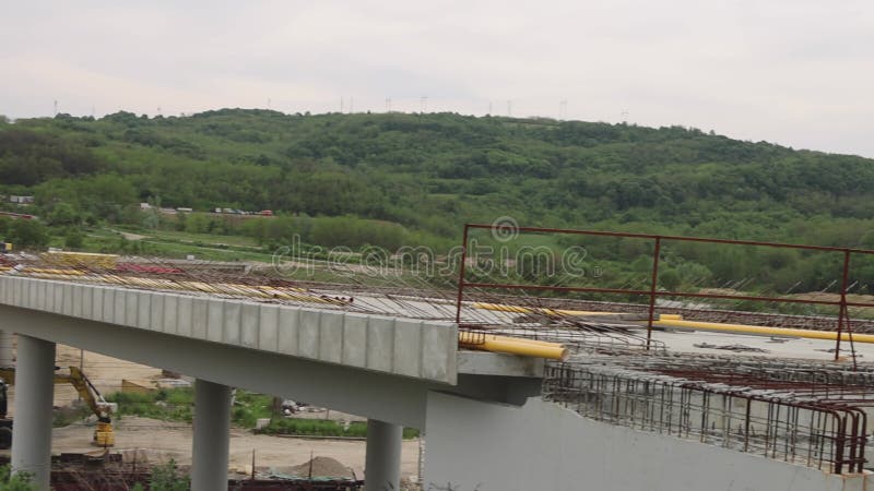 Construction Site pan stock video. Video of buildings - 254094923