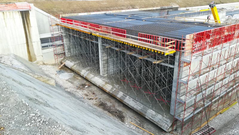 Highway Construction Site View. Civil Engineering Stock Photo - Image ...